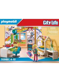 Playmobil® Konstruktions-Spielset Jugendzimmer (70988), City Life, (70 St), Made in Germany, bunt