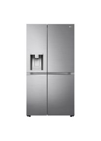LG Electronics GSLV90PZAD Side-by-Side Kühlschrank | Eis-, Crushed Ice- und Wasserspender | 635 Liter Kapazität | Platinum SIlver, Silber