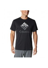 Columbia - Zero Ice Cirro-Cool Graphic Tee - Funktionsshirt Gr S schwarz/grau