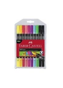 Faber-Castell Doppelfasermaler 10er Etui neon