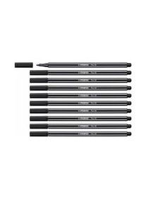 Premium-Filzstift - Stabilo Pen 68 - 10er Pack - schwarz
