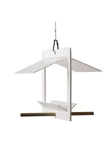 Vogelfutterstelle birdhouse DIN A4 weiß, Designer Olaf Riedel, 21x29.7x21 cm