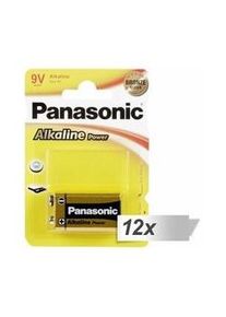 12x1 Panasonic Alkaline Power 9V-Block