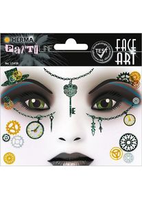 Herma Face Art Sticker Steampunk Amelia