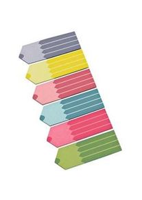 Papier-Pagemarker »Stifte« 2,5 x 1,8 cm 6 Farben, inFo, 2.5x1.8 cm