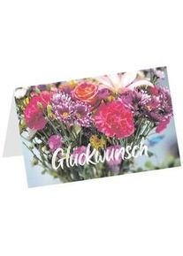 6er-Pack Glückwunschkarten »Blumenstrauß«, Luma Kartenedition, 17.5x11.5 cm