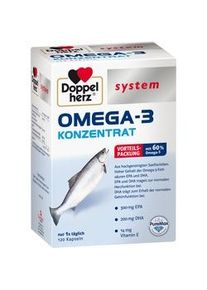 Queisser Doppelherz Omega-3 Konzentrat system Kapseln 120 St