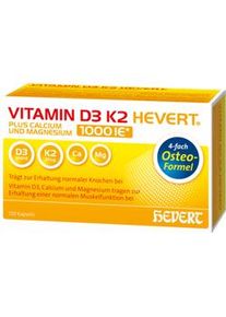 HEVERT® Vitamin D3 K2 Hevert plus Ca Mg 1000 Ie/2 Kapseln 120 St