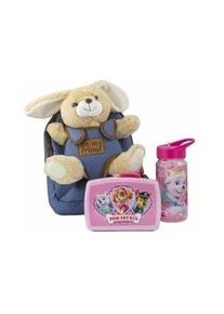 p:os Plüschrucksack Bob Bunny Girl mit Brotdose und Trinkflasche