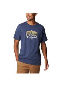 Columbia - Thistletown Hills Graphic Short Sleeve - Funktionsshirt Gr M blau/braun