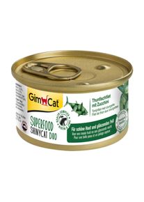 GimCat Superfood ShinyCat Duo Thunfischfilet mit Zucchini 24x70g