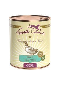 Terra Canis CLASSIC – Ente mit Naturreis, Roter Bete, Birne und Sesam 6x800g