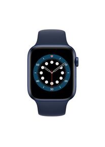 Apple Watch (Series 6) GPS 44 mm Aluminium Blau Sportarmband Blau I 24 M. Gratis Garantie