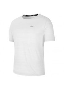 Nike - Dri-Fit Miler Running Top - Funktionsshirt Gr S weiß/grau
