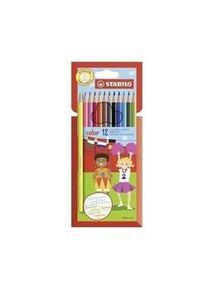 Buntstift - Stabilo color - 12er Pack - mit 12 verschiedenen Farben inklusive 2 Neonfarben