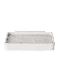 Menu - Badablage Marmor - weiß/Carrara/BxHxT 20x3x11.7cm