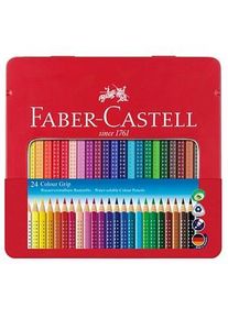 24 Faber-Castell Colour GRIP Buntstifte farbsortiert