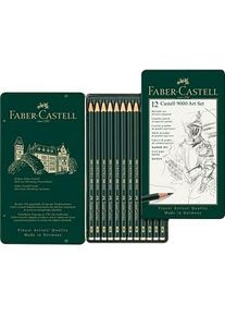 Faber-Castell Castell 9000 Art Set Bleistift-Set 8B bis 2H grün 12 St.