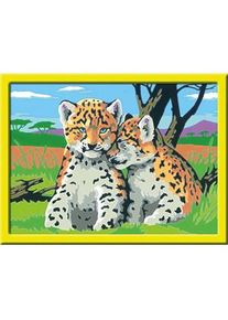 Ravensburger Malen-nach-Zahlen Kleine Leoparden mehrfarbig