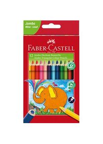 12 Faber-Castell Jumbo Buntstifte farbsortiert
