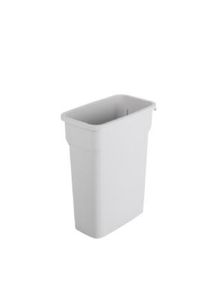 Rotho Kunststoff AG Rotho Abfalleimer Selecto M - Basic, 55 Liter, Kompakt und schmaler Abfallbehälter aus Kunststoff, Farbe: grau