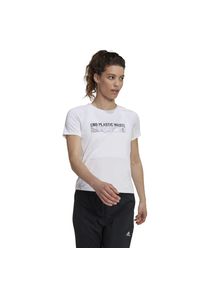 Adidas Damen Parley Run Fast Running T-shirt weiß