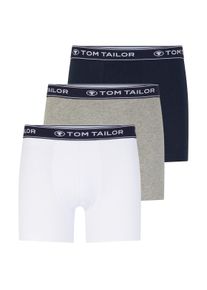 Tom Tailor Herren Long Pants im Dreierpack mit Webbund, grau, Logo Print, Gr. S/4