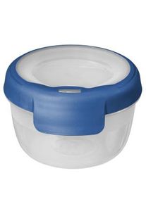 Keter Curver GRAND CHEF ECO Frischhaltedose, rund, Lebensmittelbehälter aus 100 % recyceltem PP, Maße (Ø x H): 10 x 6,7 cm, 0,25 Liter