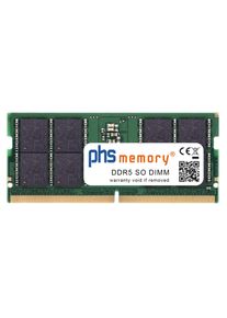 PHS-memory 32GB RAM Speicher passend für MSI Raider GE76 12UGS-243AU DDR5 SO DIMM 4800MHz PC5-38400-S