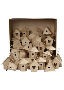 Creativ Company Birdhouses Papier mache 60st.
