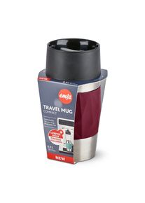 Emsa Travel Mug Compact 0,3 Liter Thermobecher mit Drehverschluss, burgund N2160900