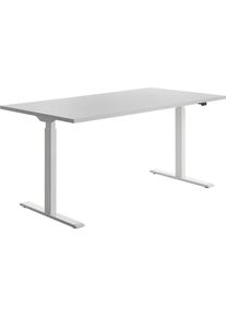 Topstar Schreibtisch, elektrisch höhenverstellbar, BxT 1600 x 800 mm, Platte weiß, Gestell weiß