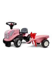 Falk Tractor with trailer rake and shovel Baby girl New Holland