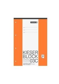 Brunnen KIESER-Block A4 Lineatur 3 mit blauem Rand