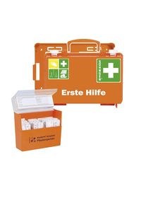 Söhngen SÖHNGEN Erste-Hilfe-Koffer, mit Pflasterspender und Wandhalterung, orange