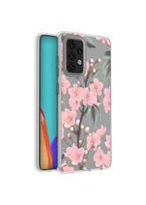 iMoshion Design Hülle für das Samsung Galaxy A52(s) (5G/4G) - Blume - Rosa / Grün