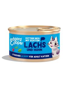 Edgard & Cooper Stückchen in Soße Lachs und Huhn 18x85g