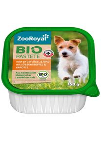 ZooRoyal Bio Pastete Geflügel & Rind mit Süßkartoffel & Karotte 22x150g