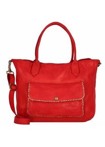 Campomaggi Shopper Tasche Leder 36 cm rosso