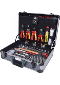 KS Tools 1/4" + 1-2 Elektriker-Werkzeugkoffer, 128-tlg - 911.0628