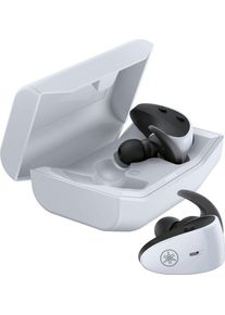 Yamaha TW-ES5A In-Ear-Kopfhörer (Freisprechfunktion, Sprachsteuerung, True Wireless, integrierte Steuerung für Anrufe und Musik, Google Assistant, Siri, Bluetooth), weiß