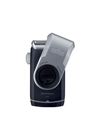 Braun Mobile Shaver M90 Rasierer Silber/Schwarz (Vibrierende Scherfolien Reinigungsstation: Nein)