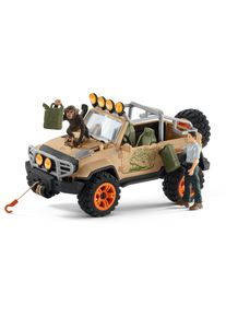Schleich® Spielzeug-Auto »Wild Life, Geländewagen mit Seilwinde (42410)«, (Set), bunt