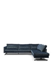 Rivièra Maison Rivièra Maison - The Camille Corner Sofa Right, velvet, petrol - Kleur: Blau