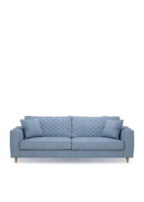 Rivièra Maison Rivièra Maison - Kendall Sofa 3,5 Seater, washed cotton, ice blue - Kleur: Blau
