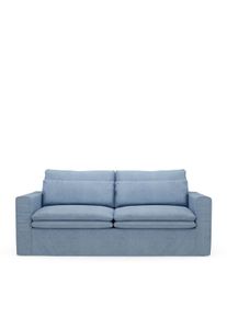 Rivièra Maison Rivièra Maison - Continental Sofa 2,5 Seater, washed cotton, ice blue - Kleur: Blau
