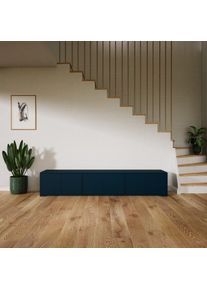 MYCS Lowboard Blau - Designer-TV-Board: Türen in Blau - Hochwertige Materialien - 226 x 42 x 47 cm, Komplett anpassbar