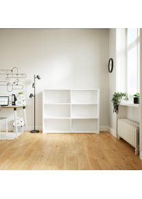 MYCS Aktenregal Weiß - Flexibles Büroregal: Hochwertige Qualität, einzigartiges Design - 151 x 119 x 34 cm, konfigurierbar