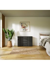 MYCS Sideboard Graphitgrau - Sideboard: Schubladen in Graphitgrau & Türen in Graphitgrau - Hochwertige Materialien - 118 x 79 x...