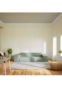 MYCS Sofa 2-Sitzer Minzgrün Strukturgewebe - Elegantes, gemütliches 2-Sitzer Sofa: Hochwertige Qualität, einzigartiges Design - 294 x 72 x 107 cm, konfigurierbar